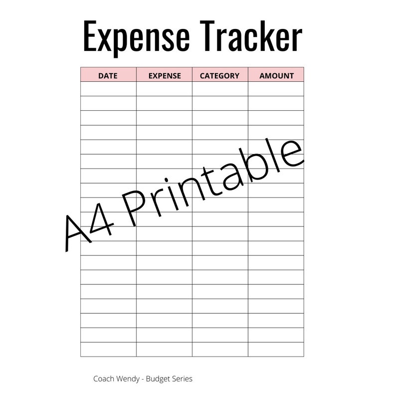 Super Simple Printable Money Trackers Bundle Money in Money Out Budget ...