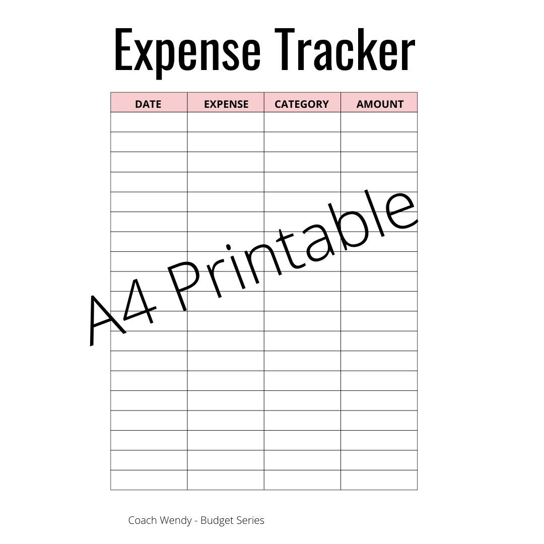 Super Simple Printable Money Trackers Bundle Money in Money Out Budget ...
