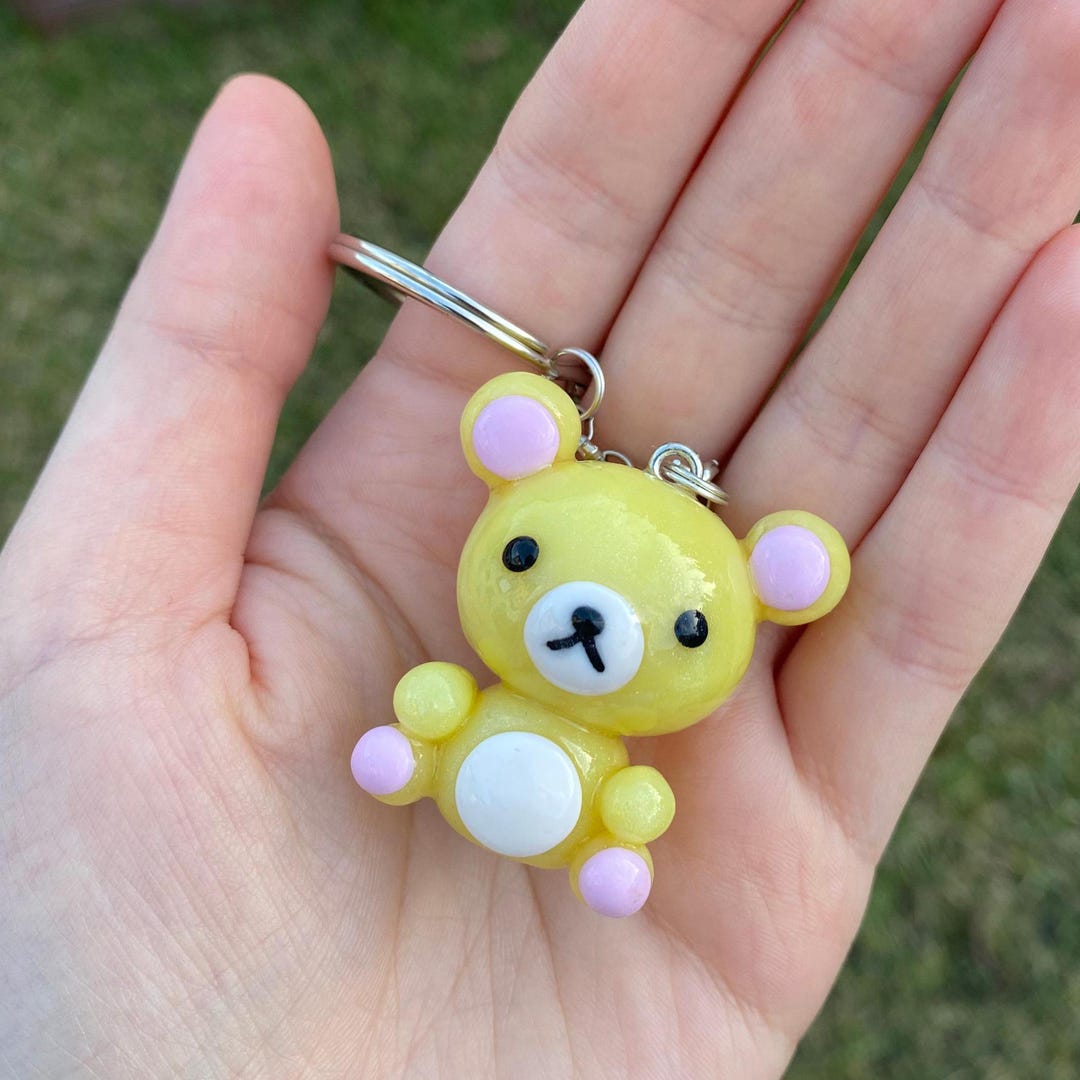 Rilakkuma Polymer Clay Key Charm Trinket - Etsy
