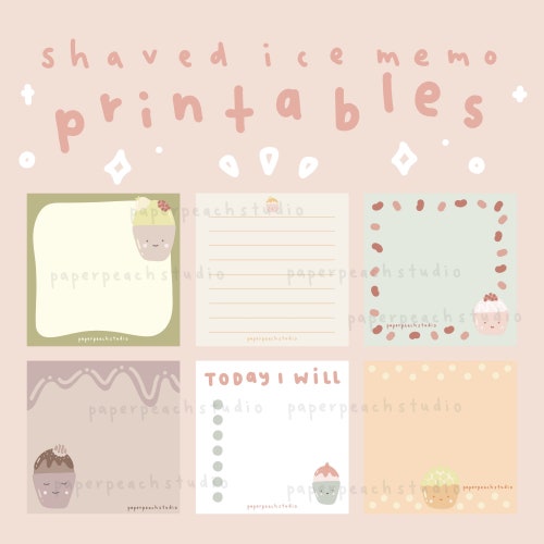 Bear Memo Notes Printable Note Pad Digital Instant Download - Etsy