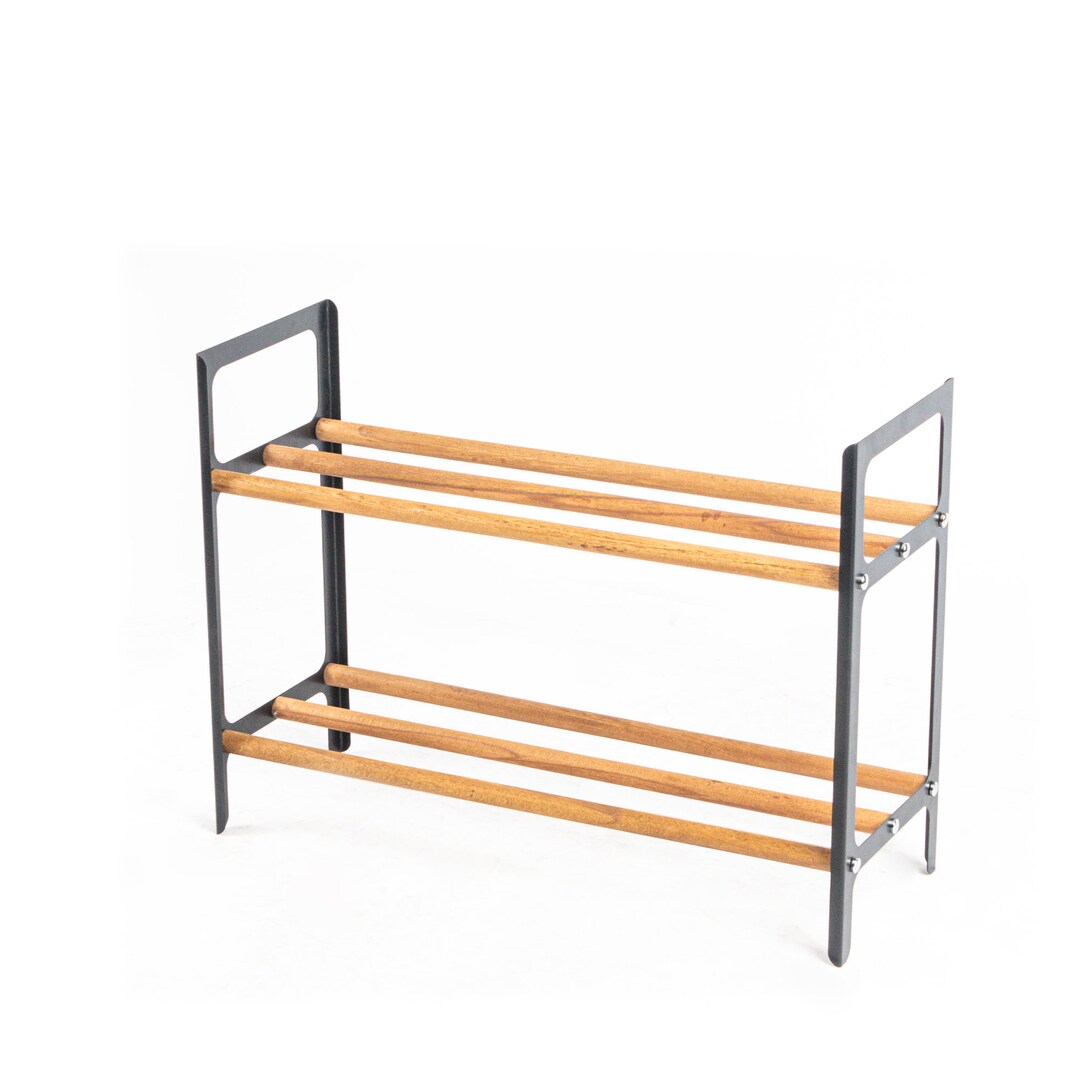 Two-tier Shoe Rack Entryway Organizer Sneaker Storage, Boot Storage ...