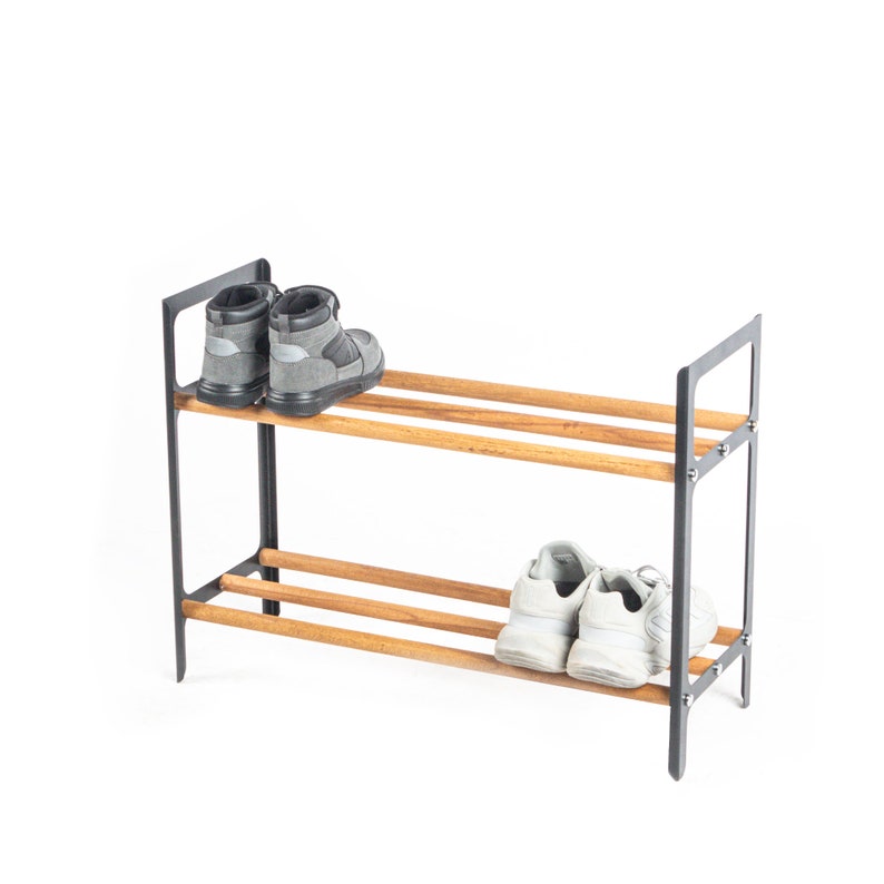 Two-tier Shoe Rack | Entryway Organizer | Sneaker Storage, Boot Storage ...