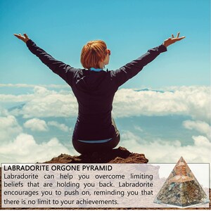 Labradorite Orgone Pyramid for Confidence & Self-empowerment | Orgonite ...