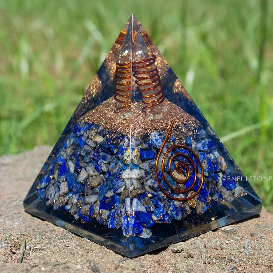 Lapis Lazuli Orgone Pyramid for Wisdom, Harmony, Honest & Self ...