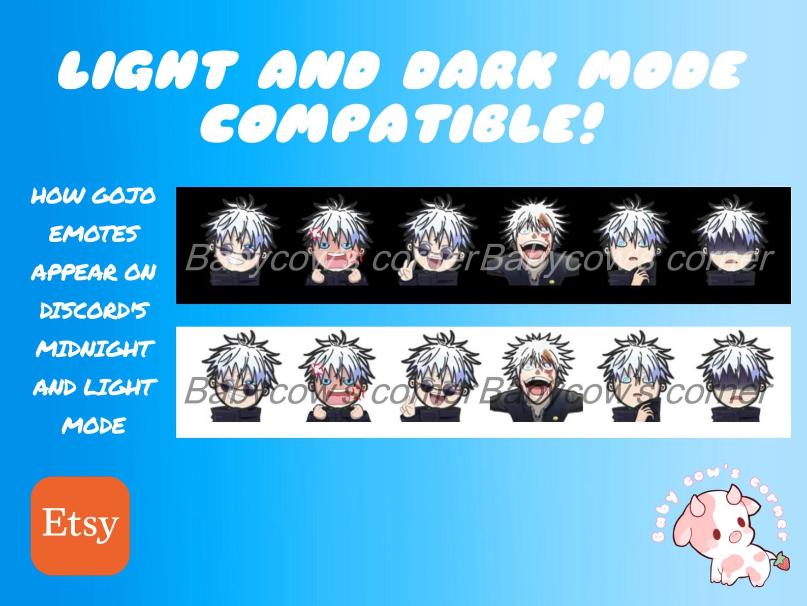 Jujutsu Kaisen Satoru Gojo Emotes - Etsy