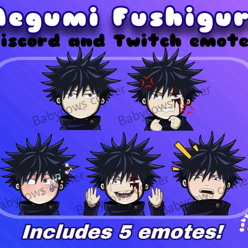 Jujutsu Kaisen Emotes - Etsy