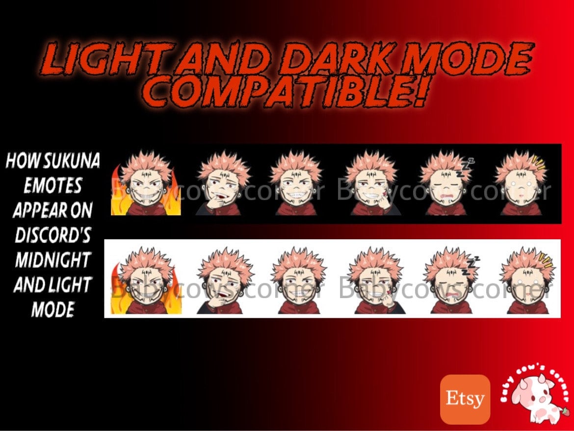Jujutsu Kaisen Sukuna Emotes - Etsy