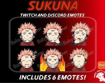 40 Jujutsu Kaisen Twitch Ready Emotes | Anime | Gojo | Sukuna | Manga ...