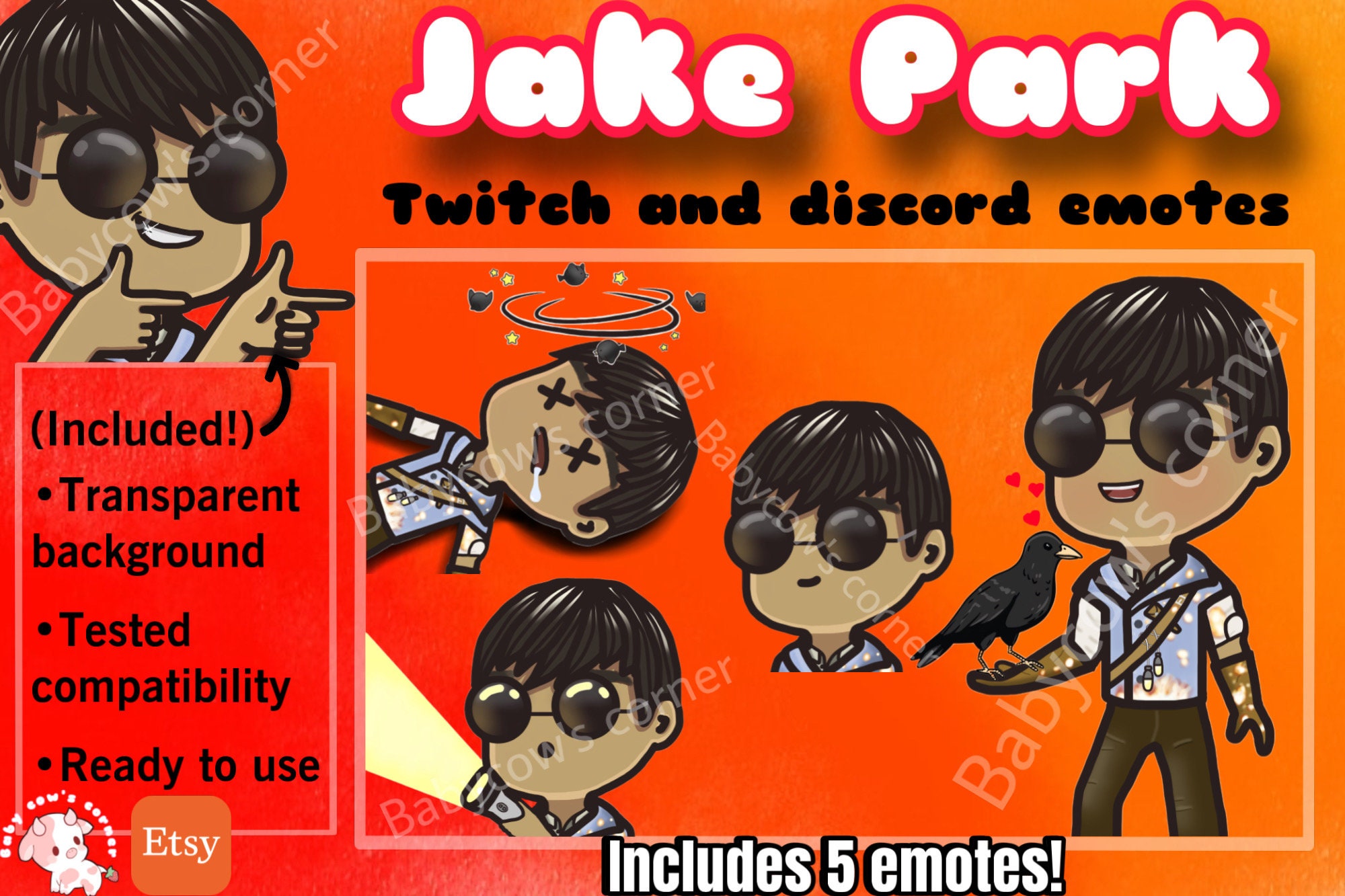 Dead by Daylight Jake Park Emotes - Etsy