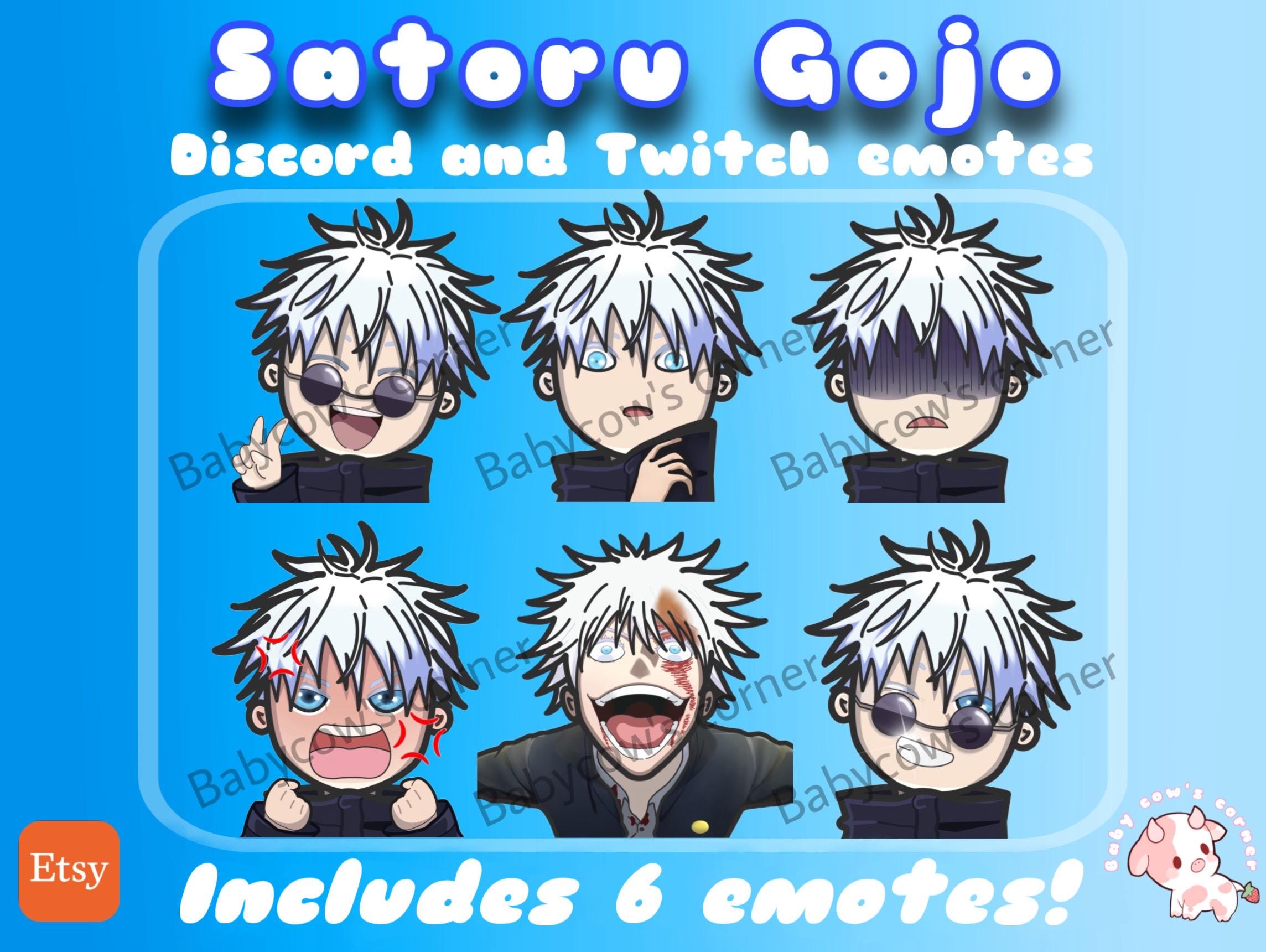 Jujutsu Kaisen Satoru Gojo Emotes - Etsy