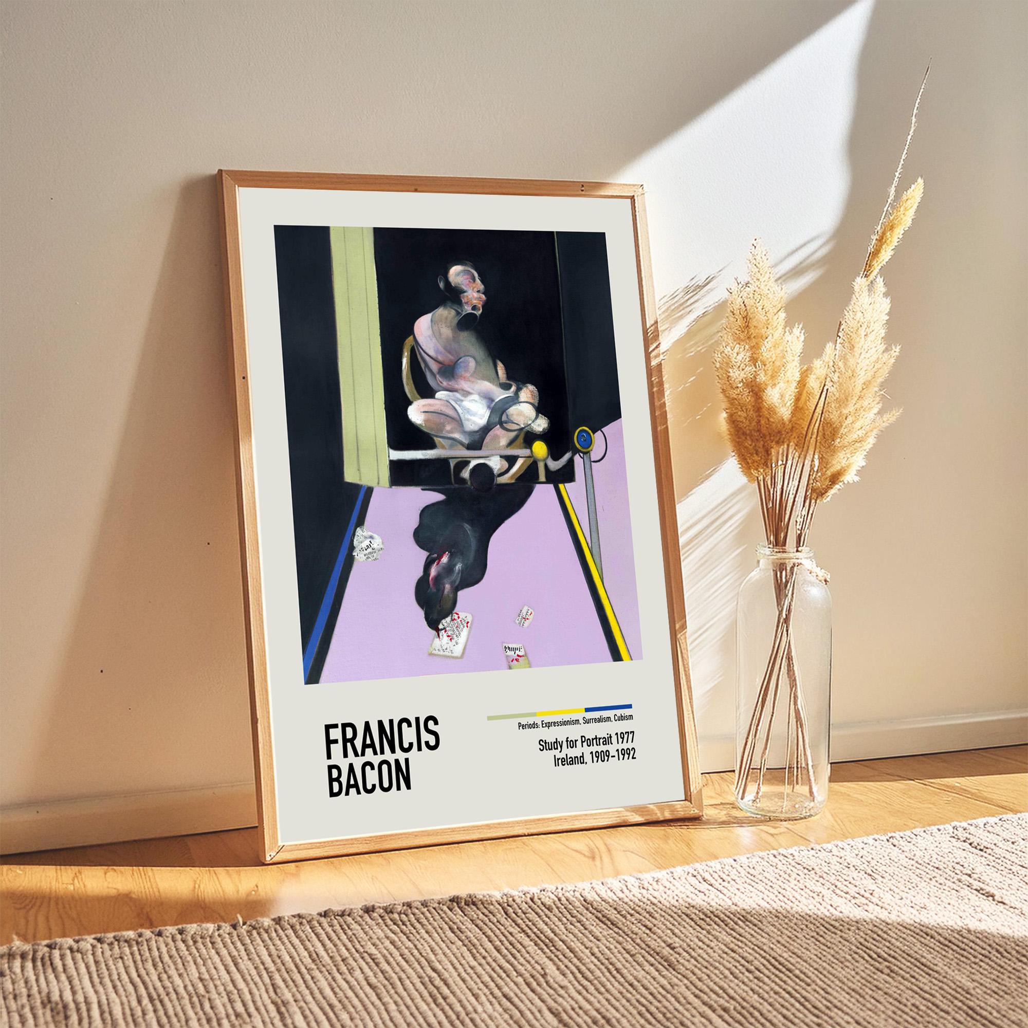 Francis Bacon Exhibition Poster - Study for Portrait 1977 Vintage ...