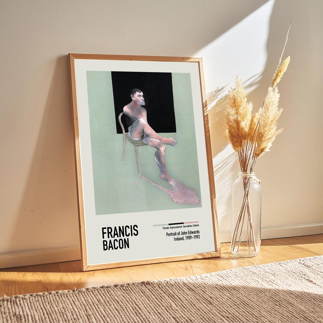 Francis Bacon Exhibition Poster - Portrait of John Edwards Vintage ...