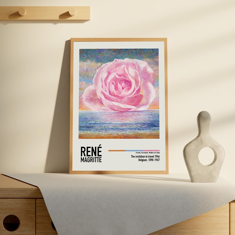 Rene Magritte 'invitation to Travel' Vintage Art Print - Etsy