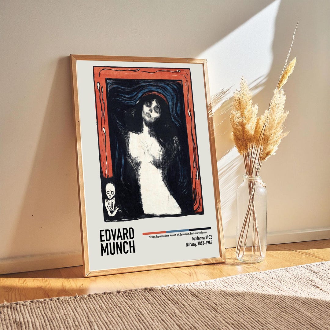 Edvard Munch Madonna Poster: Vintage Fine Art Print - Etsy