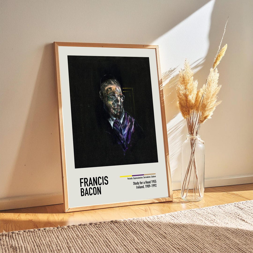 Francis Bacon Exhibition Poster Study for a Head 1955 Vintage Francis ...