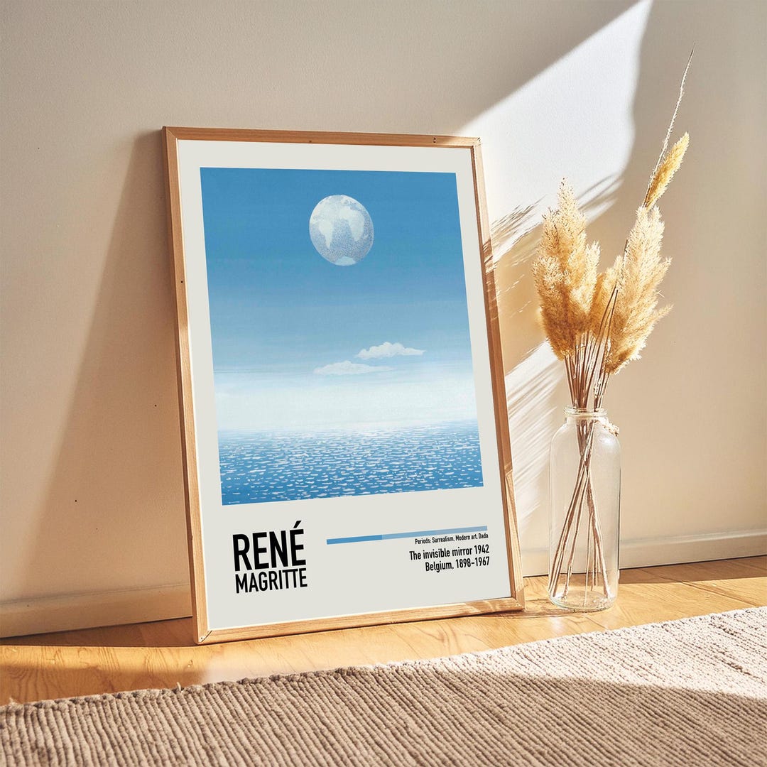 Rene Magritte 'the Invisible Mirror' Vintage Art Print - Etsy