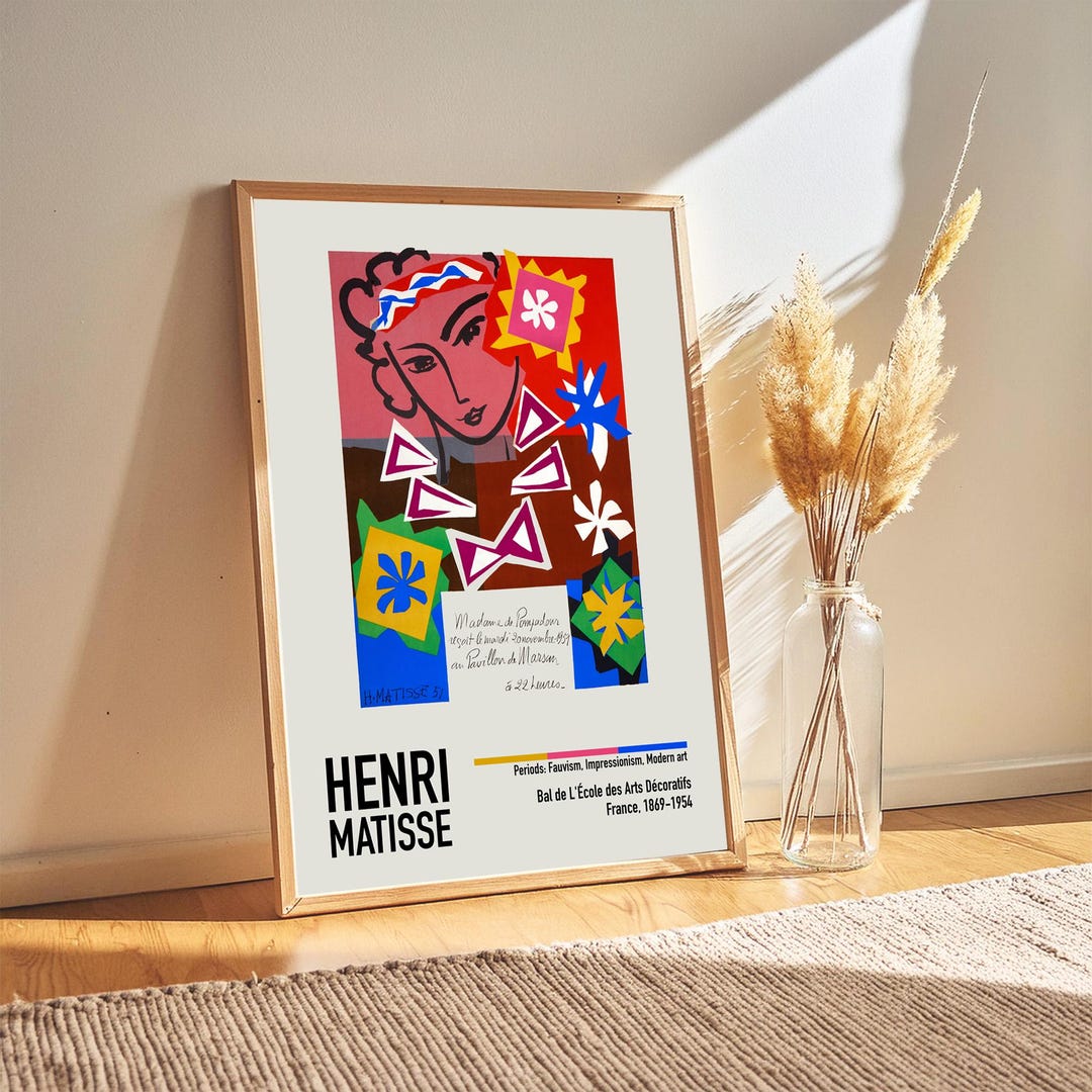 Henri Matisse Exhibition Poster: Fauvism Modern Art Print - Etsy