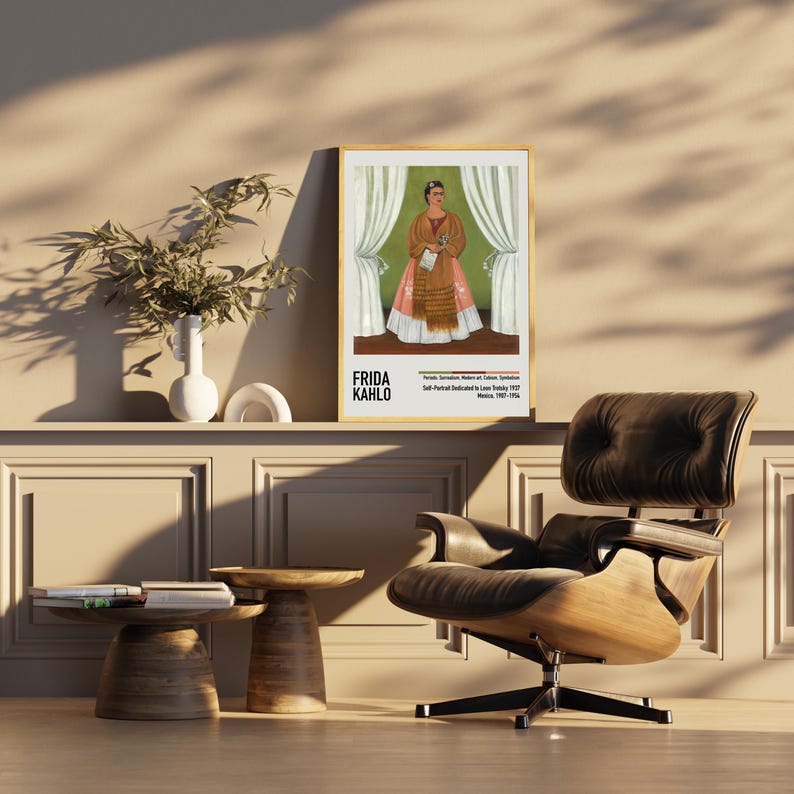 Frida Kahlo Art Print: Self-portrait Dedicated to Leon Trotsky - Etsy