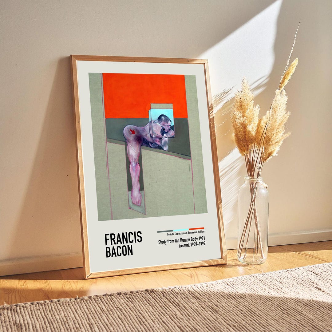 Francis Bacon Exhibition Poster - Study From the Human Body 1991 ...