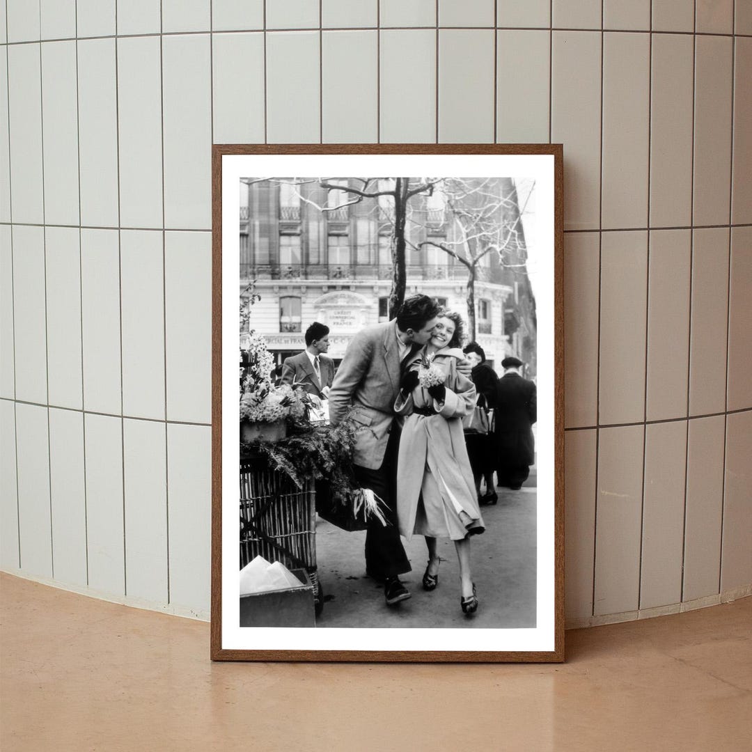 Robert Doisneau 'lovers With Leeks' Vintage Photography Print - Etsy