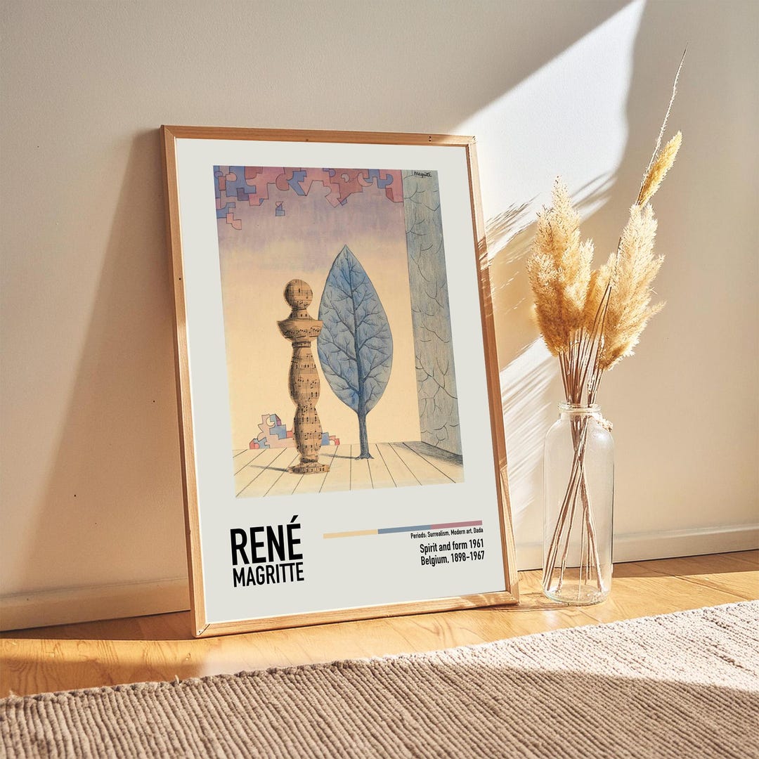 Rene Magritte 'spirit and Form' Vintage Art Print - Etsy