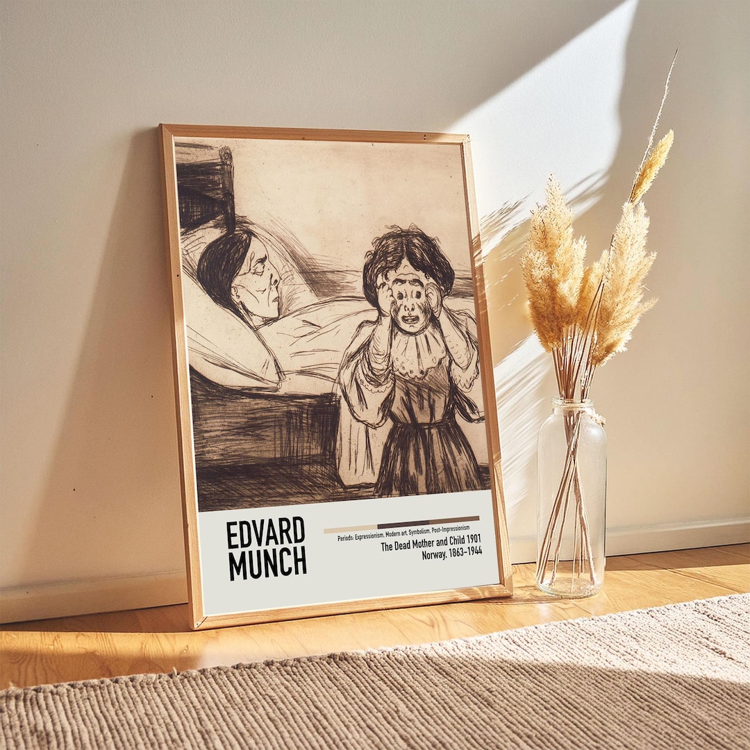 Edvard Munch - the Dead Mother and Child 1901 - Edvard Munch Paintings ...