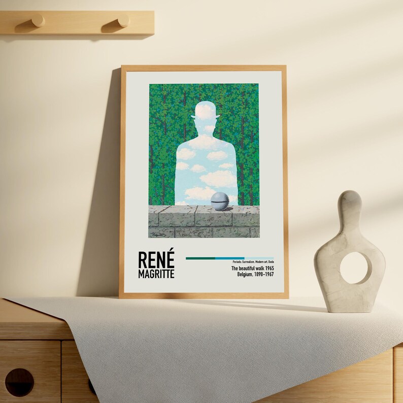 Rene Magritte - the Beautiful Walk 1965 - Rene Magritte Paintings ...