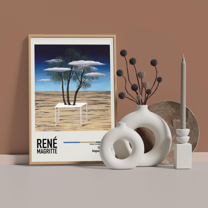 Rene Magritte 'the Oasis' Vintage Art Print - Etsy