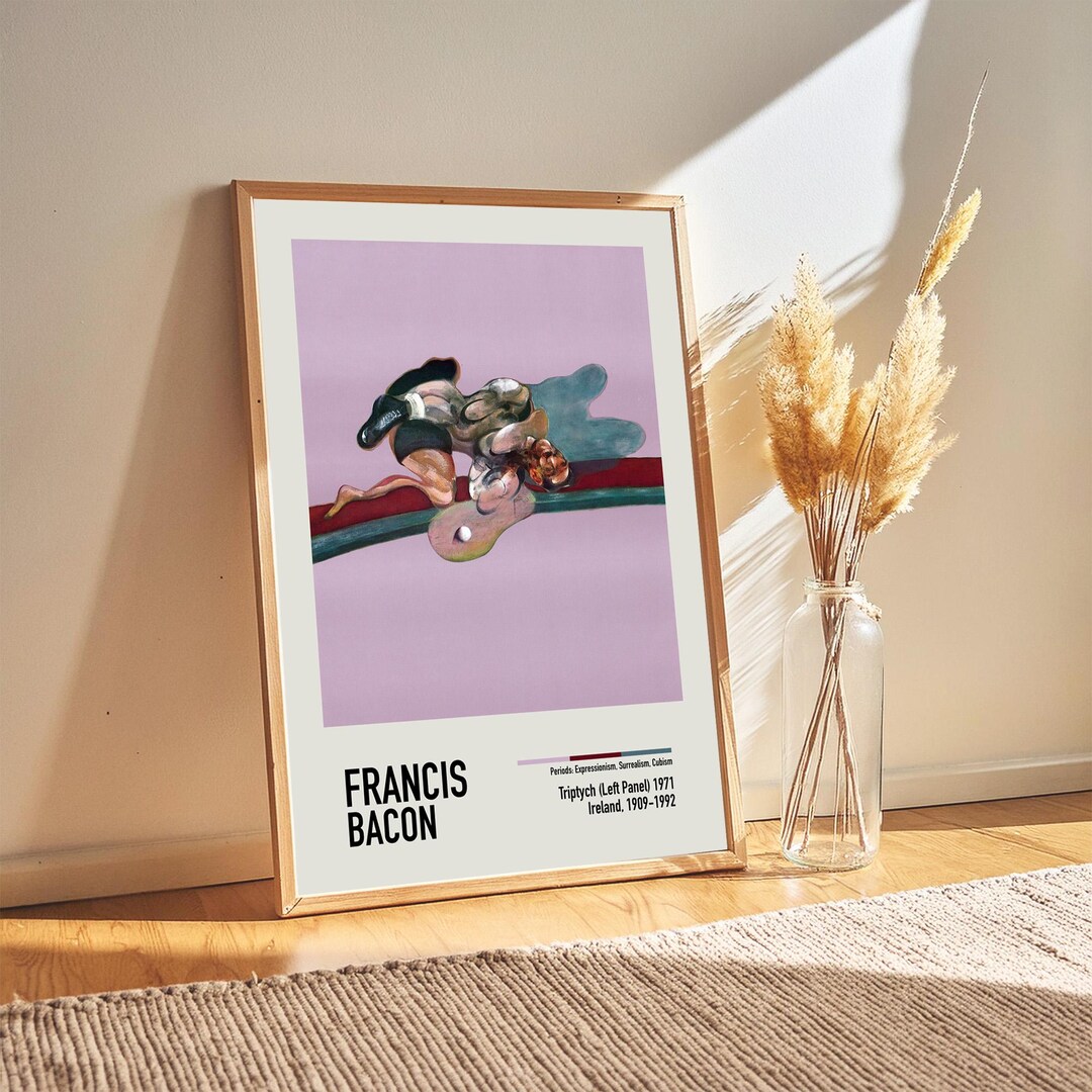 Francis Bacon Exhibition Poster - Triptych (left Panel) 1971 - Vintage ...
