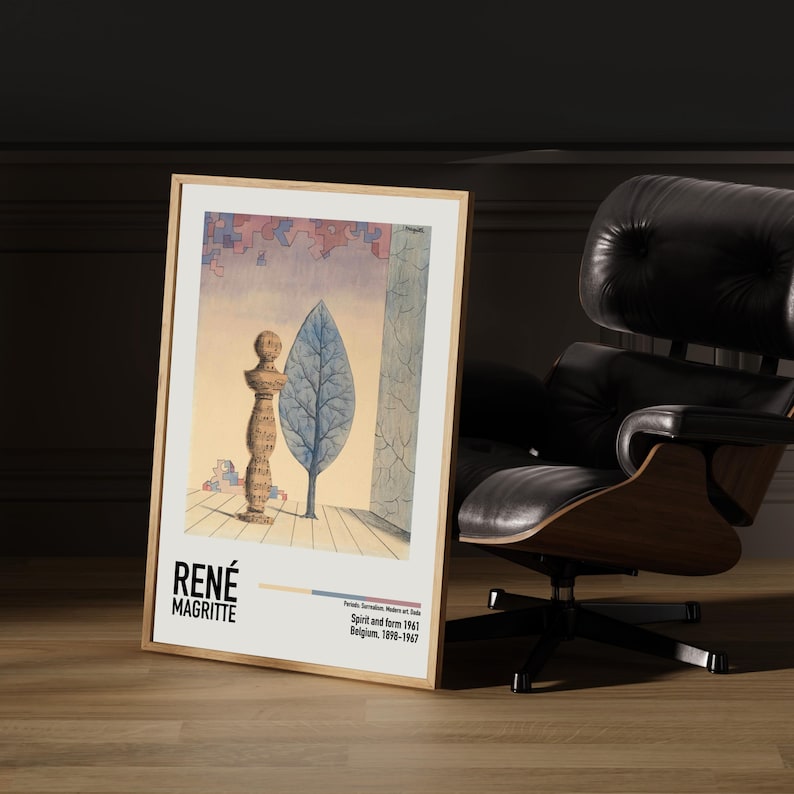 Rene Magritte - Spirit and Form 1961 - Rene Magritte Paintings Vintage ...