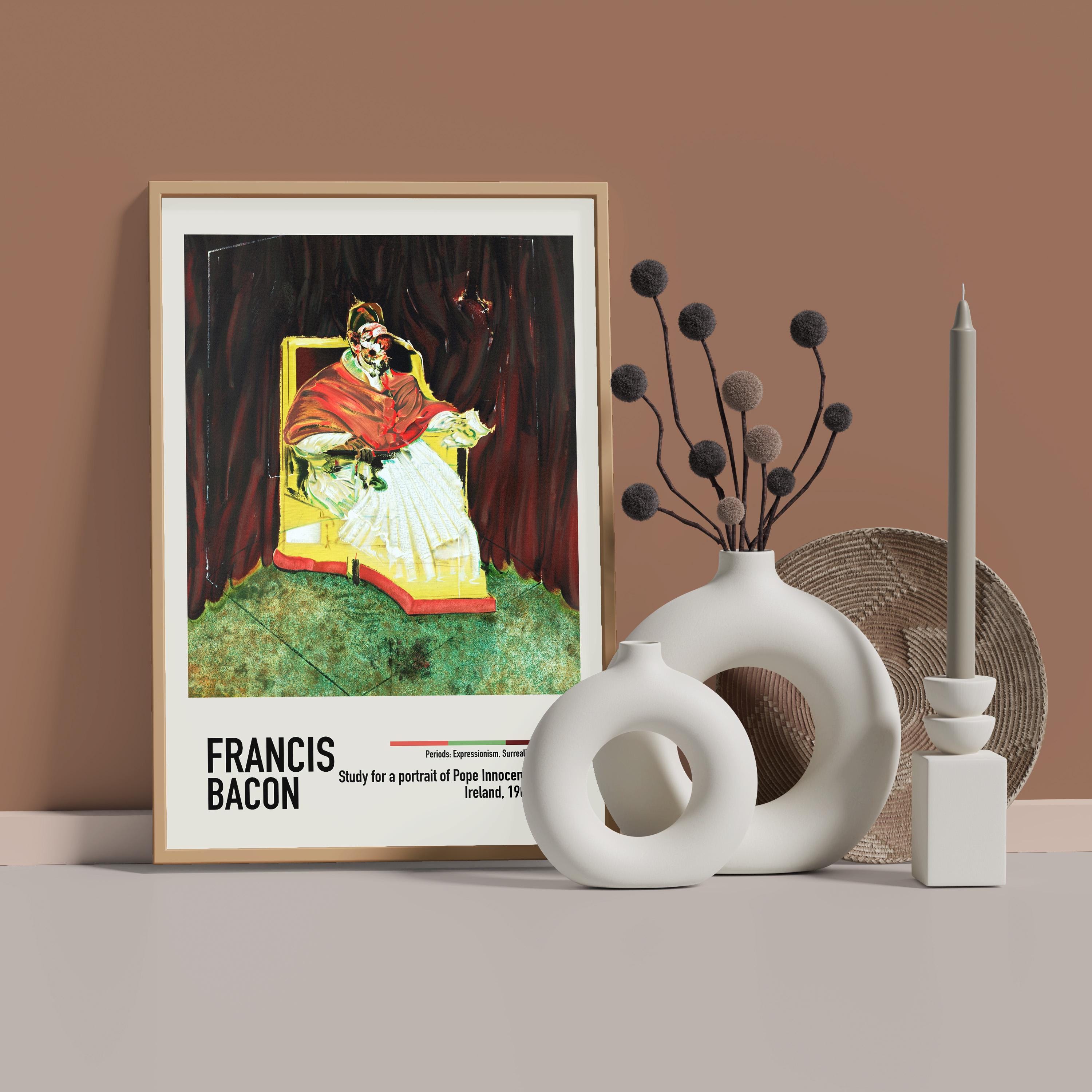 Francis Bacon Exhibition Poster - Portrait of Pope Innocent X 1989 ...