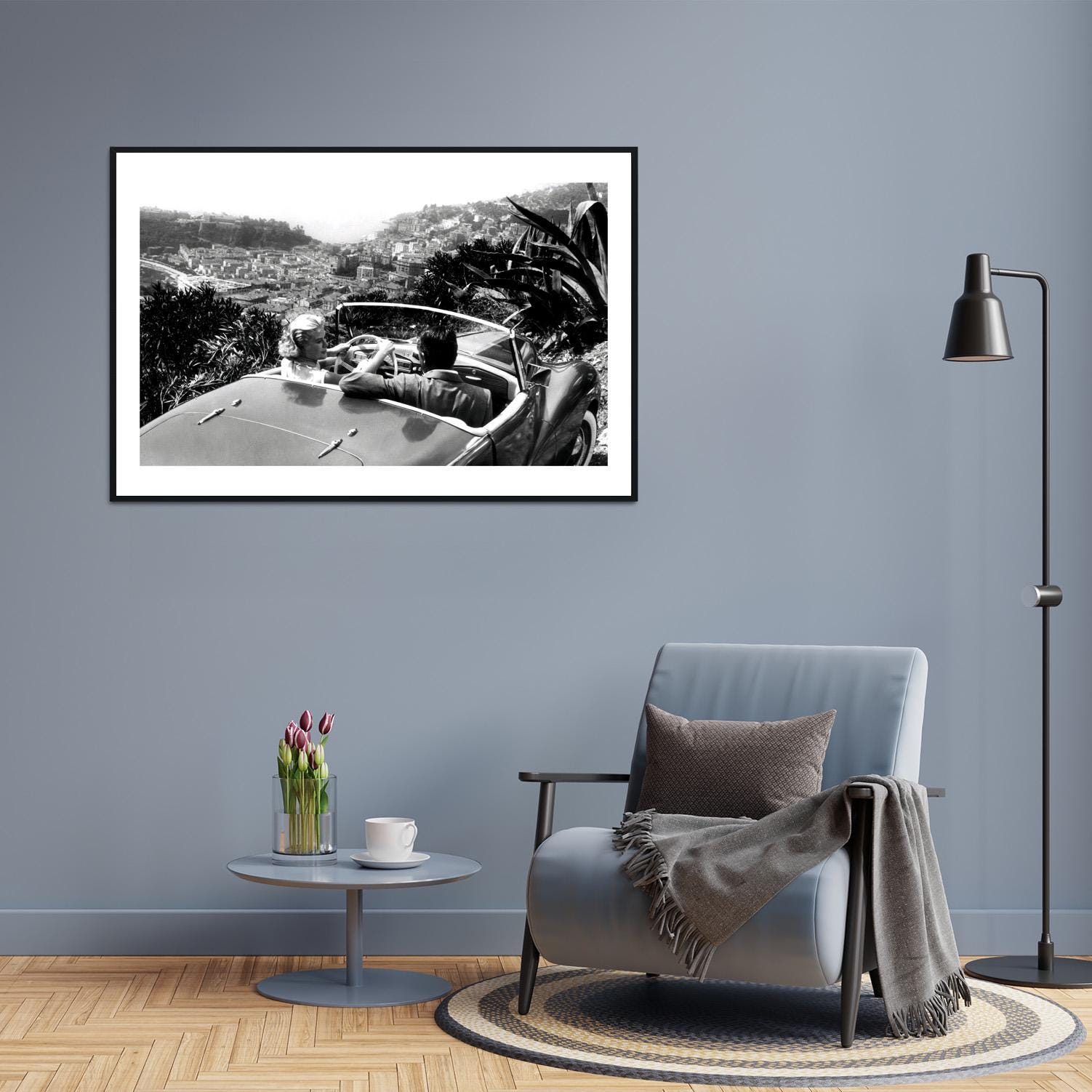 Grace Kelly & Cary Grant Print: Vintage Monaco Black and White ...