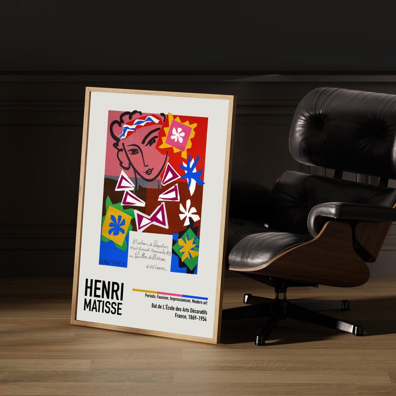 Henri Matisse Exhibition Poster: Fauvism Modern Art Print - Etsy