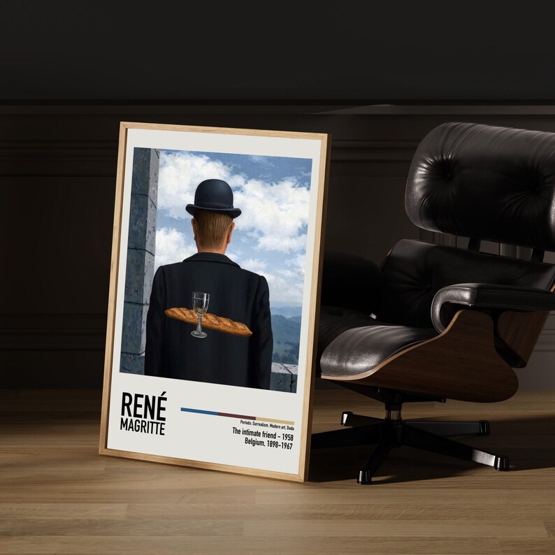 Rene Magritte 'the Intimate Friend' Vintage Art Print - Etsy