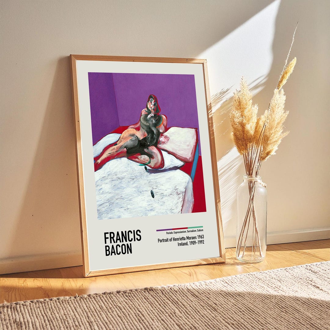 Francis Bacon Exhibition Poster - Portrait of Henrietta Moraes 1963 ...