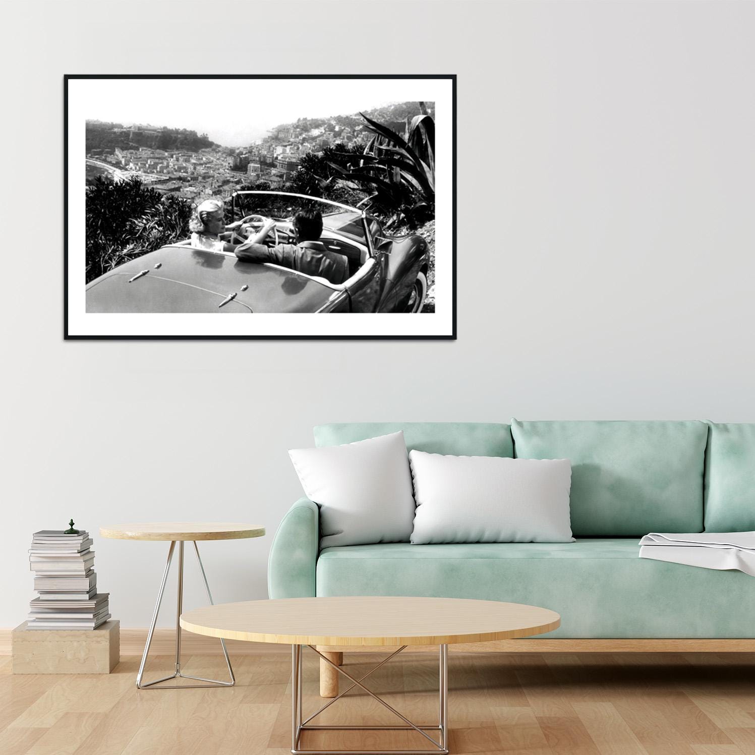 Grace Kelly & Cary Grant Print: Vintage Monaco Black and White ...