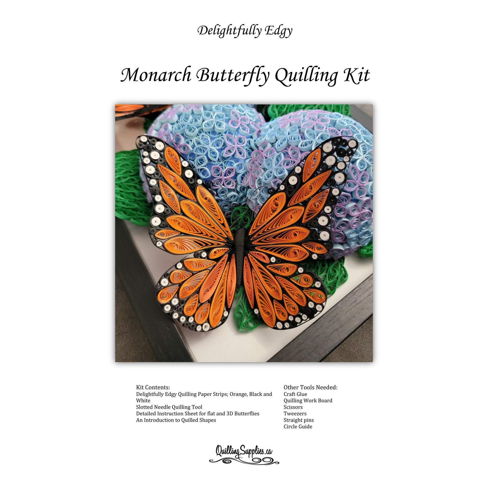 Monarch Butterfly Quilling Kit - Etsy Canada