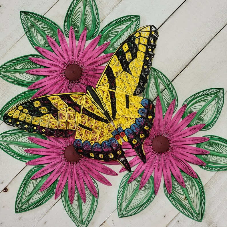 Quilled Tiger Swallowtail Butterfly Pattern - Etsy