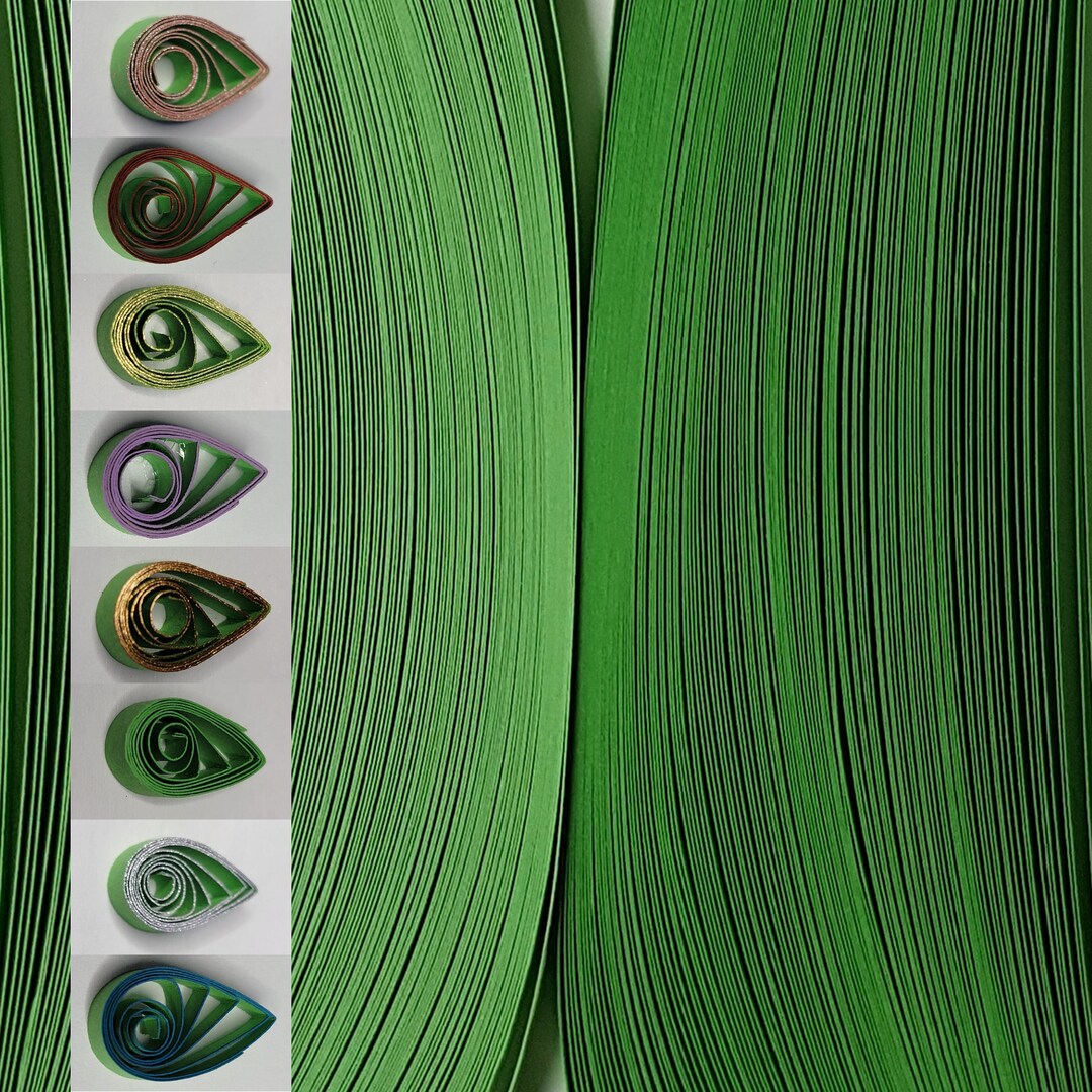 3mm Quilling Paper Green - Etsy