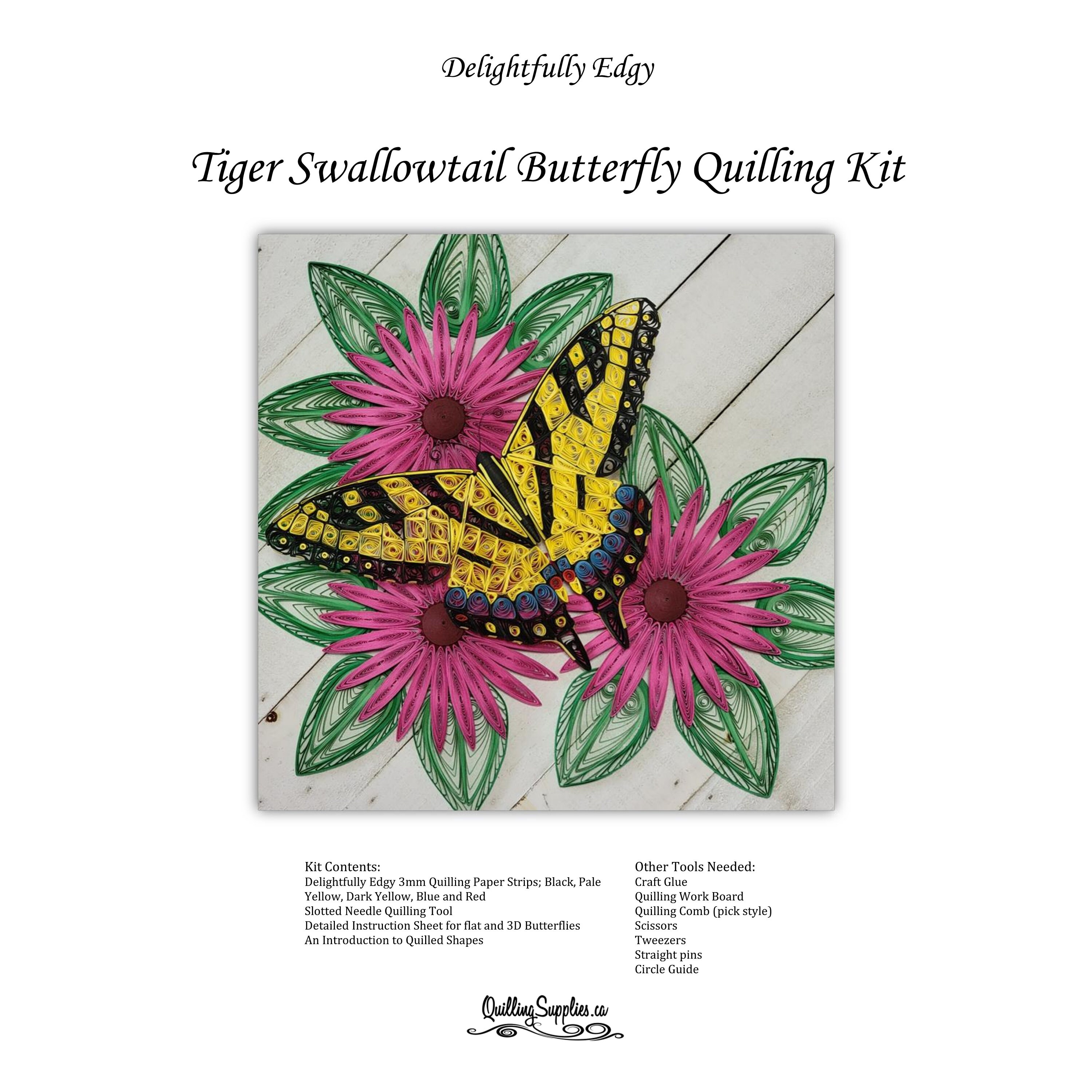 Tiger Swallowtail Butterfly Quilling Kit - Etsy