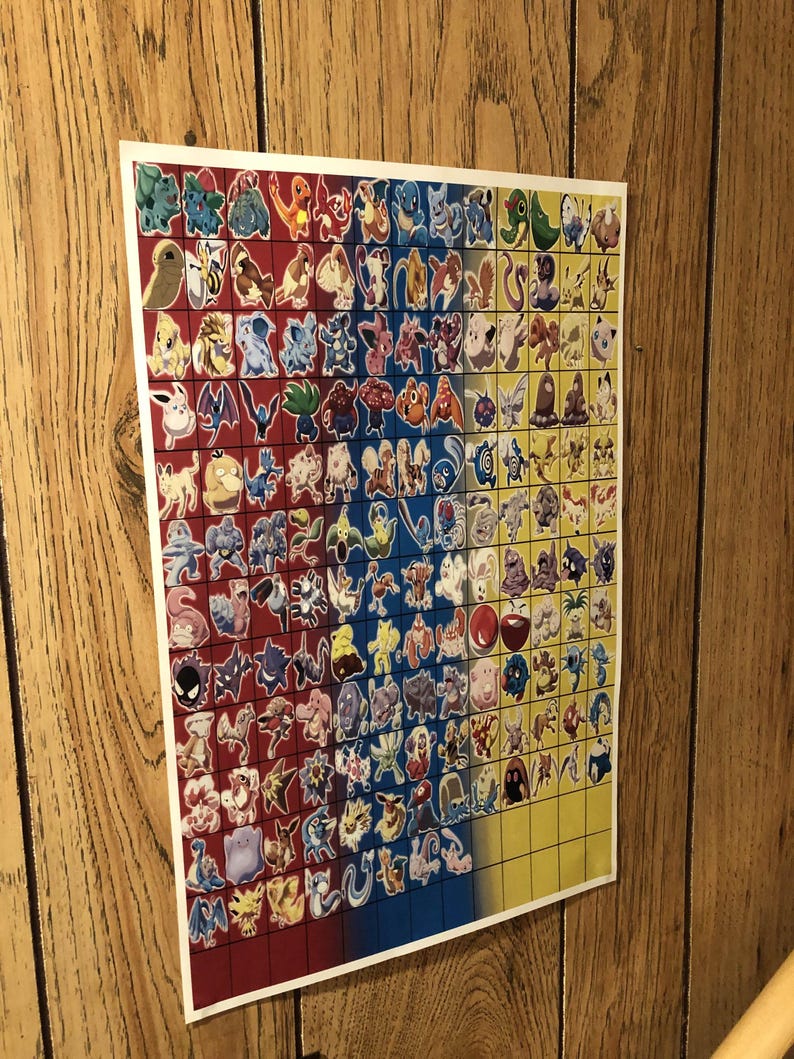 Ultimate Hand-drawn Pokedex - Generation 1 (kanto) Handbound Coptic ...