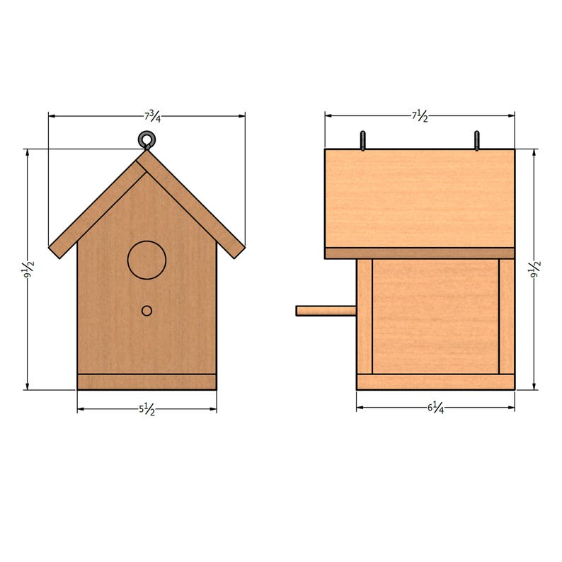 Birdhouse Plan Diy Bird House Plans Attract Birds Yard Classic Cedar ...