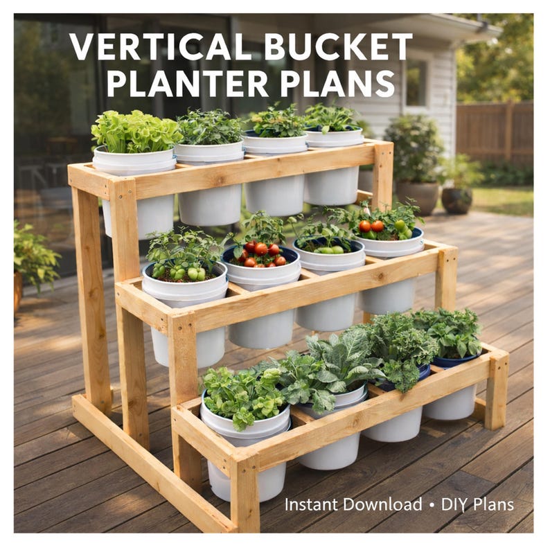 5 Gallon Bucket Planter Stand Plans