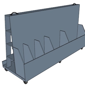 Mobile Wood Storage Cart Plans and Build Guide, Step-by-step DIY ...