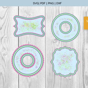 Shaker Cake Topper SVG - Cake Topper Shaker File in Svg, Pdf, Dxf, and ...