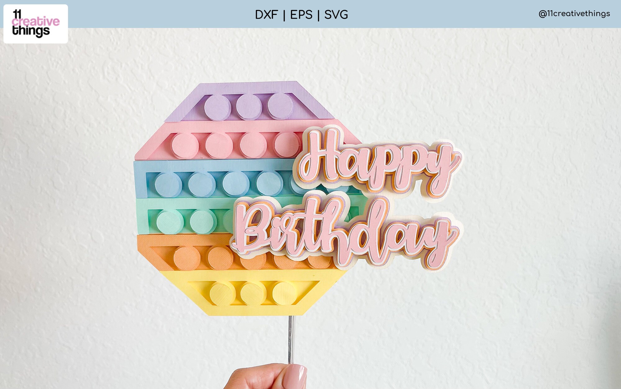 Art & Collectibles Pop It Cake Topper SVG Includes Circle Pop It Party ...