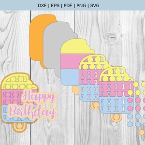 Popsicle Pop Fidget SVG - Fidget SVG - Pop Fidget Topper SVG - Layered ...