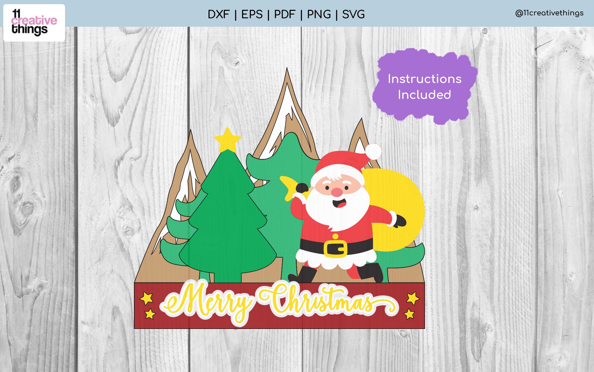 Christmas Cake Topper SVG Santa Claus Cake Topper SVG - Etsy