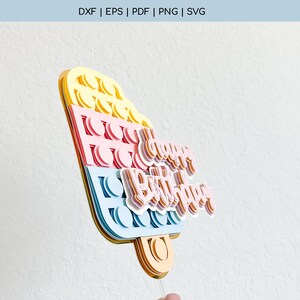 Popsicle Pop Fidget SVG - Fidget SVG - Pop Fidget Topper SVG - Layered ...