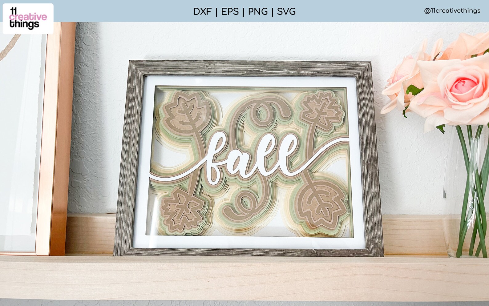 Layered Fall SVG 3D Fall SVG Shadow Box Svg Autumn Cut | Etsy